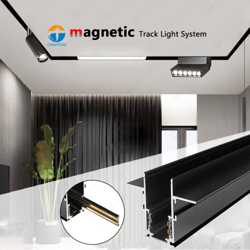 DC48V Modular Design Surface Mounted LED Magnetic Spot Light Track ...