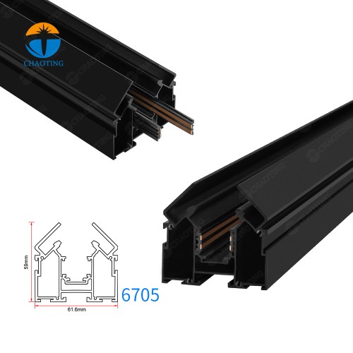 48V Stretch Ceiling Lighting Aluminum Profile